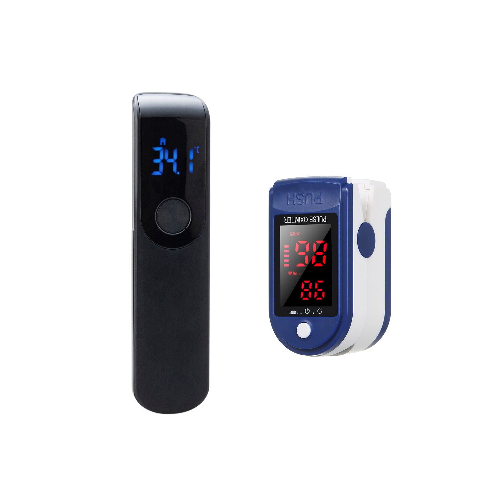 Blood Oxygen Monitor Non-Contact Thermometer IR In... – Grandado