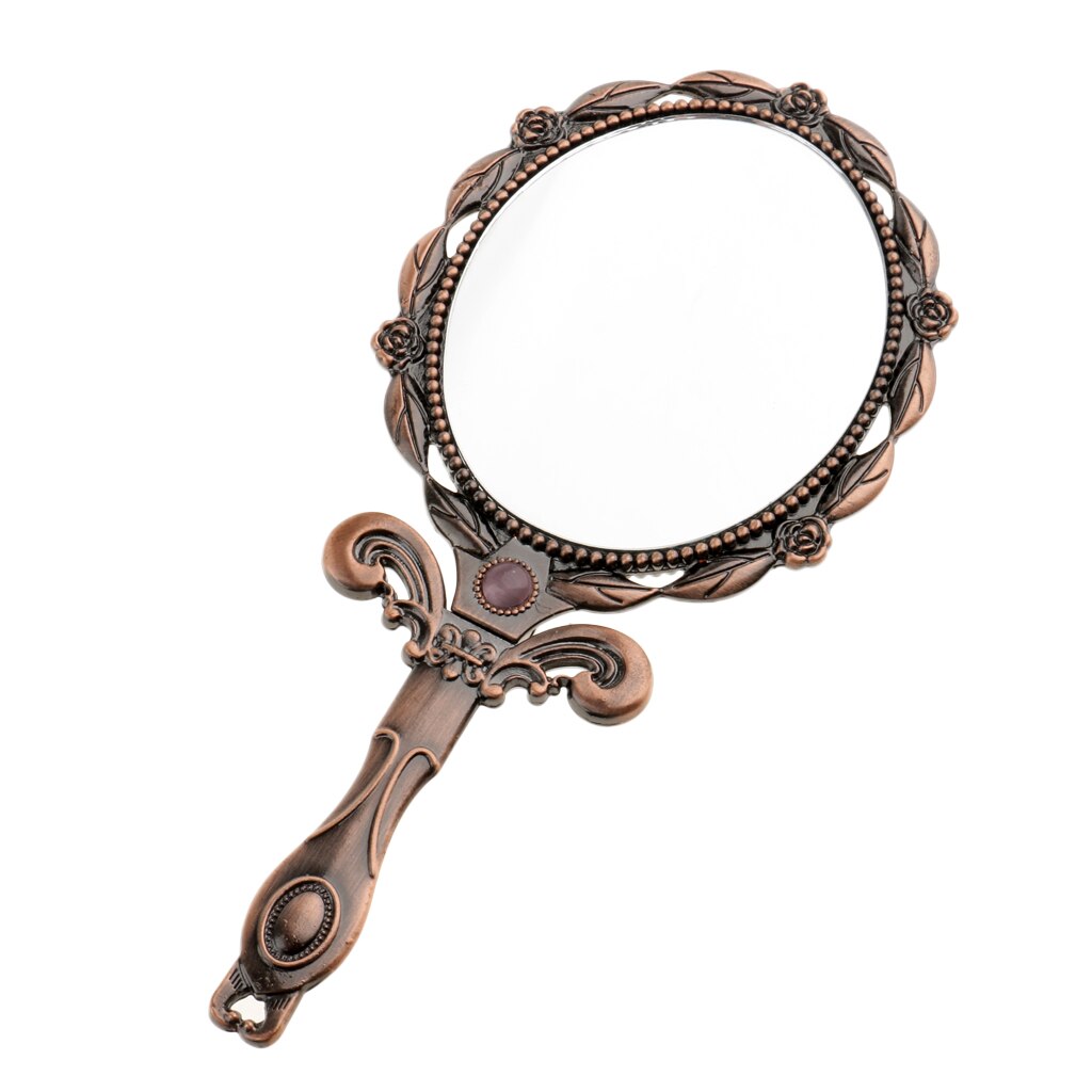 Decorative Foldable Round Hand Held Mirror Vanity ... – Grandado