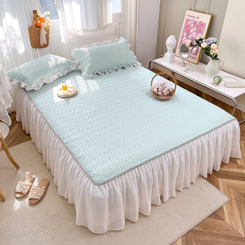 Ins Solid Girly Heart Summer Cool Sleeping Mat Lat... – Vicedeal