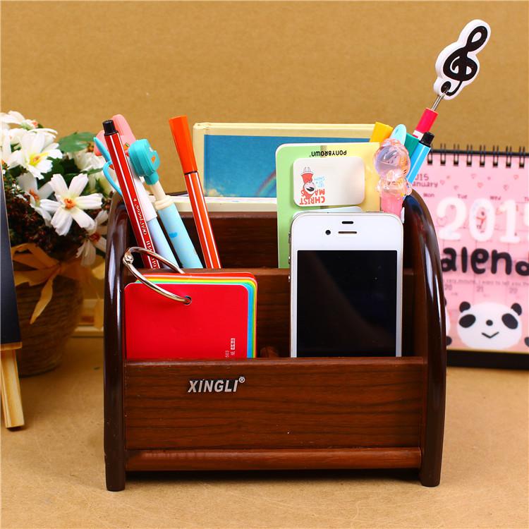 Desktop Receiving Box Arrangement Wood Penholder R... – Grandado
