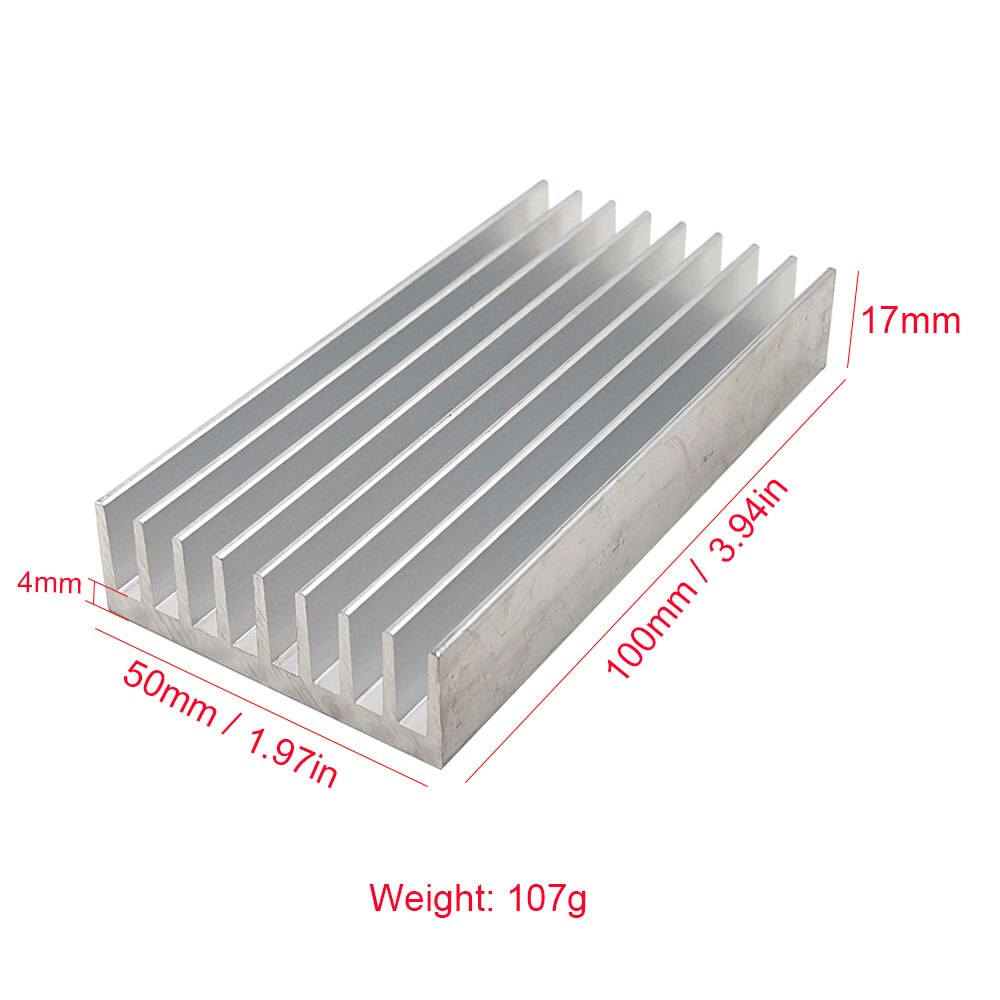 2PCS 100x50x17mm Aluminum Heatsink Cooling Board f... – Grandado
