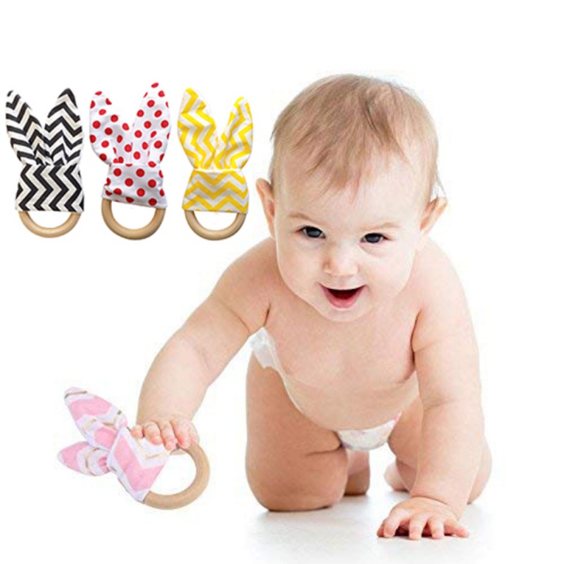 Mignon bébé anneau de dentition en bois anneau de ... – Grandado