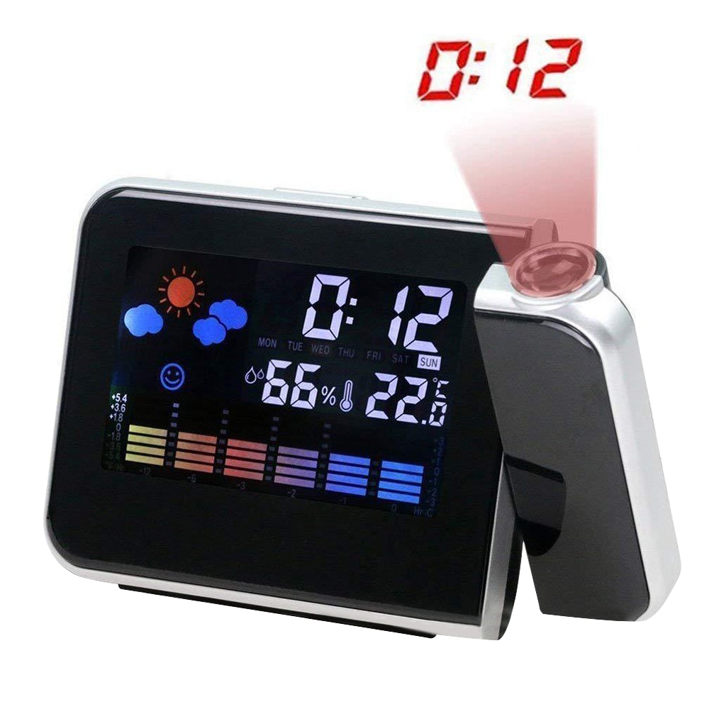 Led digitale projectie wekker thermometer bureau t... – Grandado