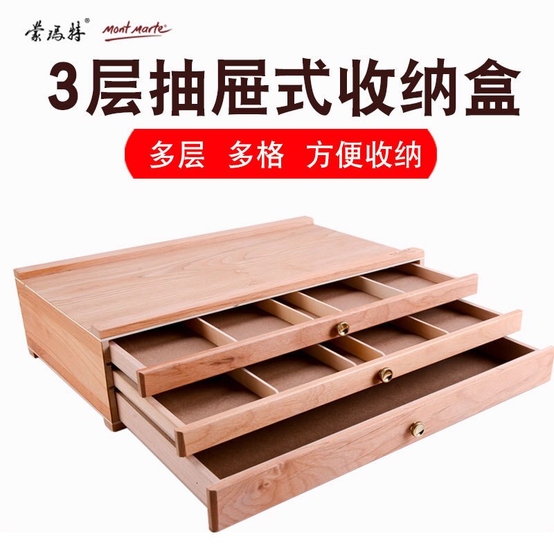 Artists Pastel Box Wood Drawer Desk Oil Paint Box ... – Grandado