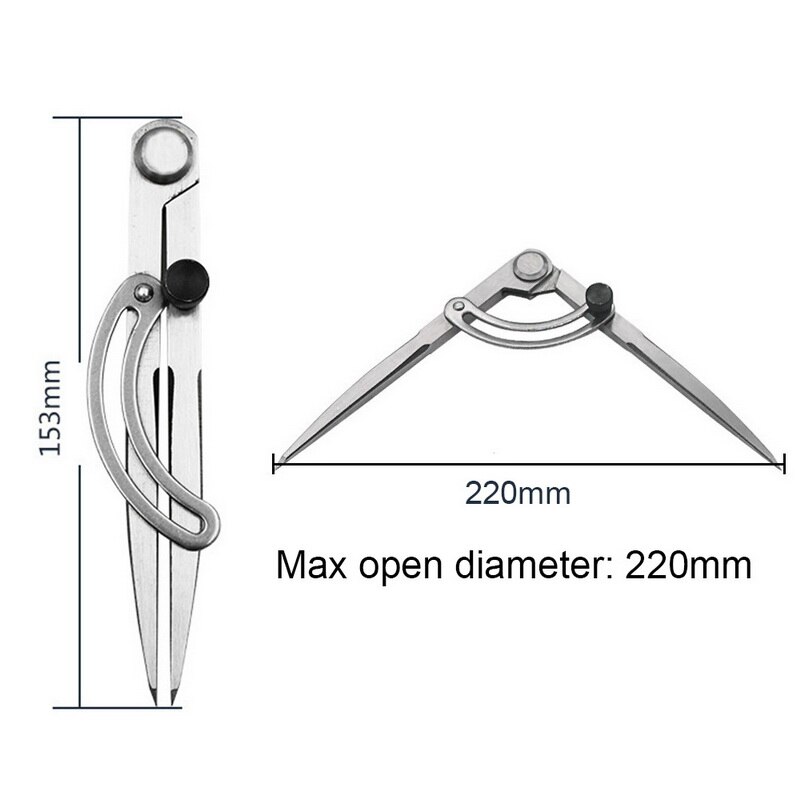 Wing Divider Carbon Steel Pencil Marking Compasses... – Vicedeal