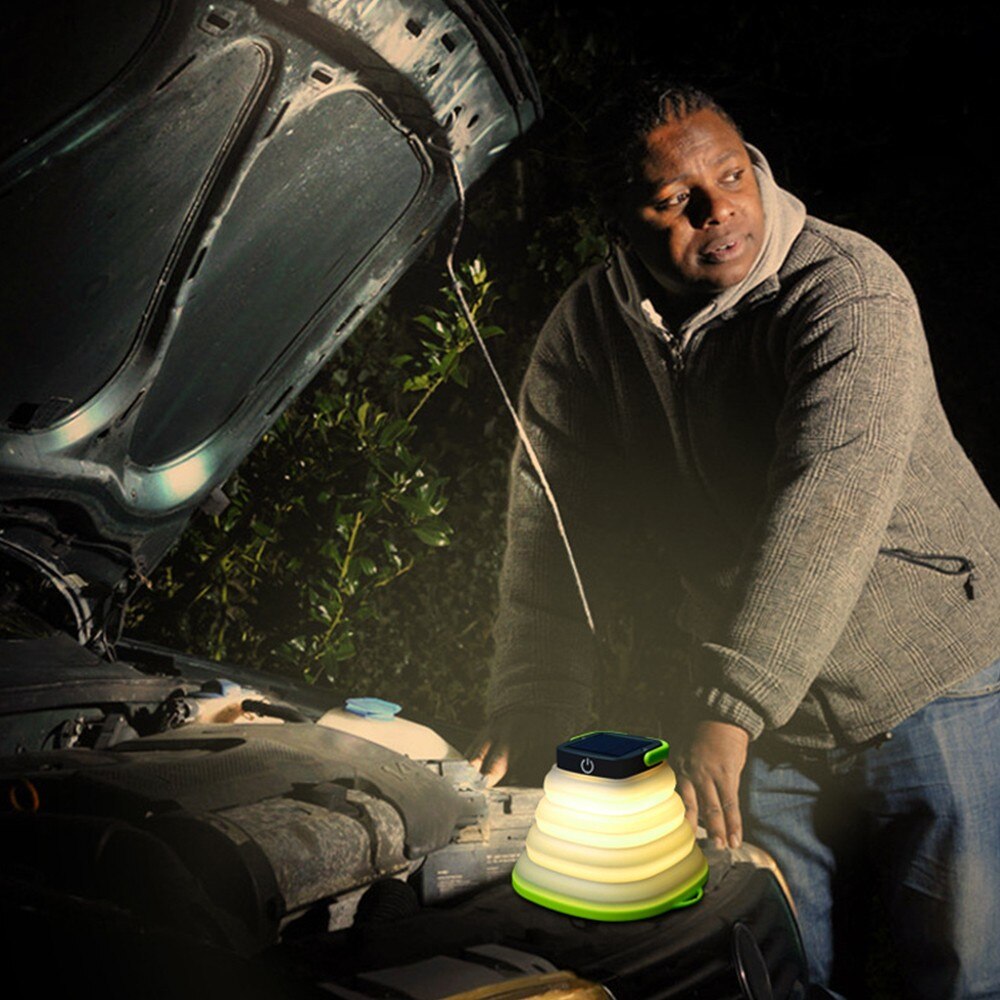 Foldable Portable Solar Powered Camping Light Tent... – Grandado