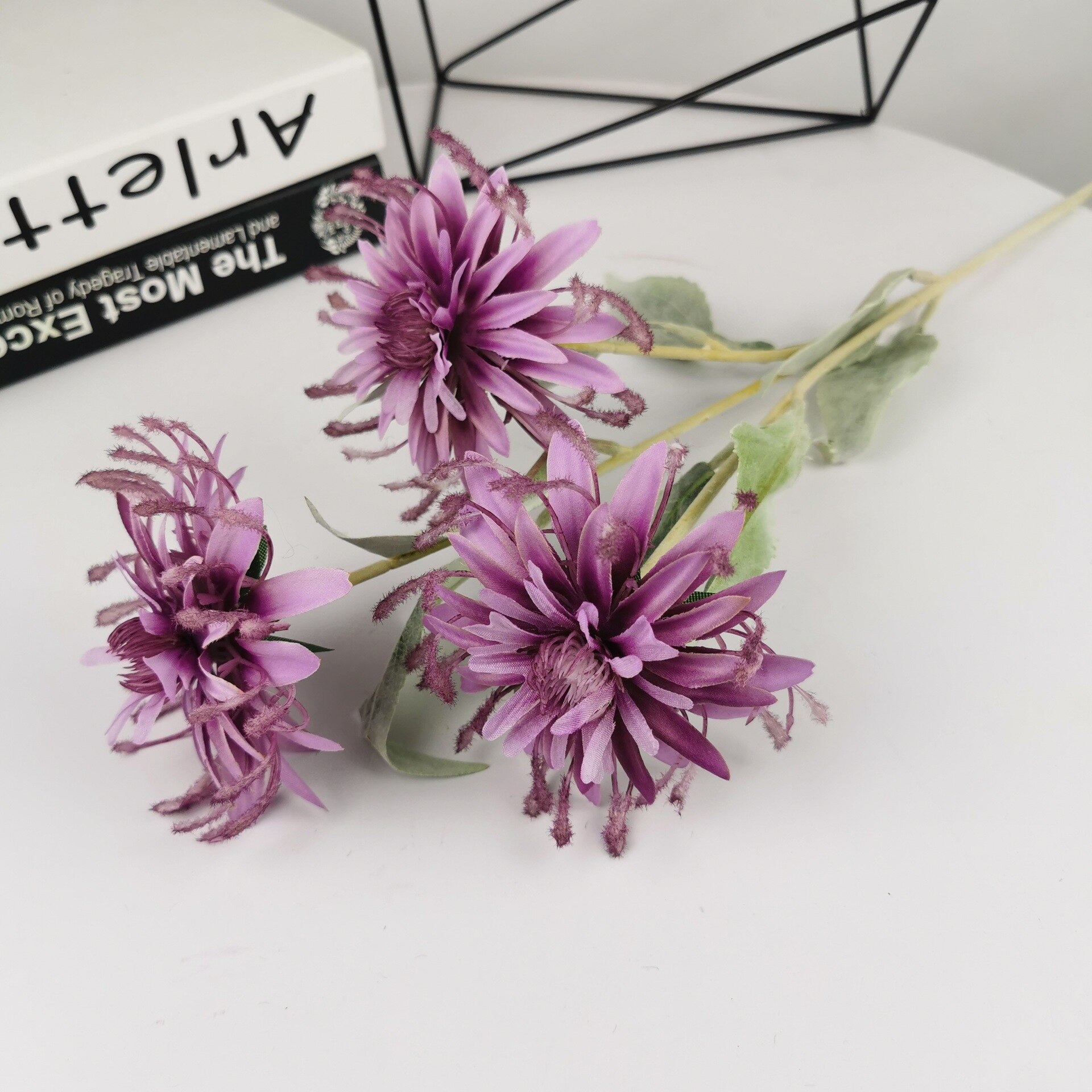 Simulation flower Nordic autumn false flower 3 hea... – Grandado