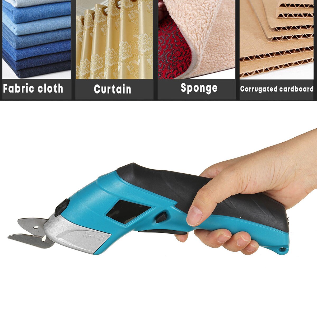 Meigar Electric Fabric Scissors Box Cutter Cordles... – Grandado