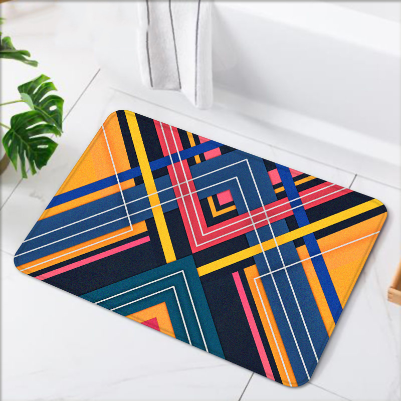Colorful Stripe Kitchen Mat Carpet Non-slip Living... – Vicedeal