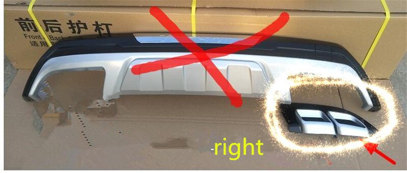 For Hyundai Tucson Rear bumper exhaust pipe exhaus... – Vicedeal