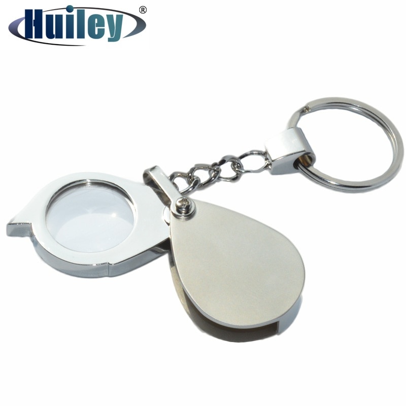 Folding Pocket 8X Keychian Vergrootglas Zinklegeri... – Grandado