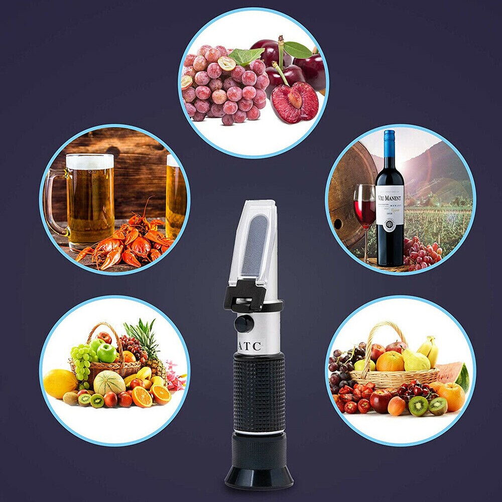 Handheld alcohol Beer Refractometer Sugar Wine Con... – Vicedeal