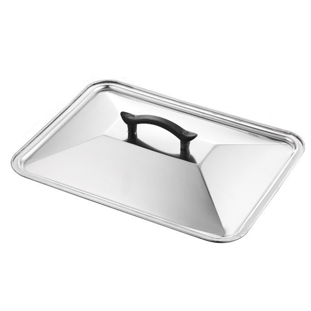 Stainless Steel Pan Lid Cover Pot Lid 40X30cm Rect... – Grandado