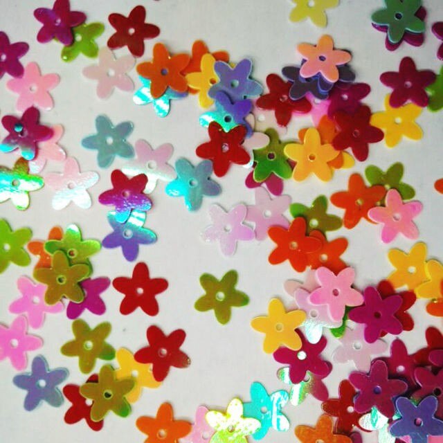 20gram/Lot 9x15mm mini leaf sequin Craft material ... – Grandado