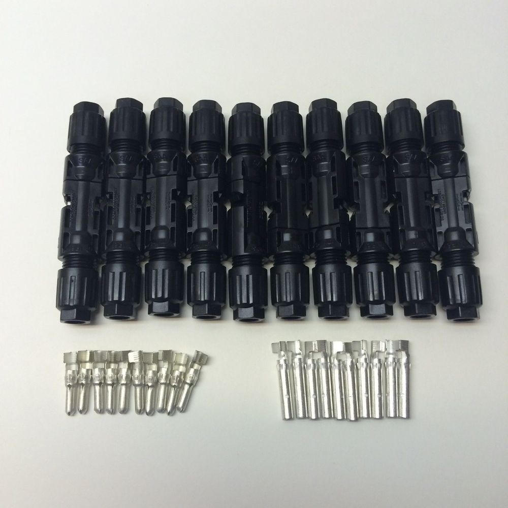 10pairs MC4 Connector male female 30A 1000V MC4 So... – Grandado