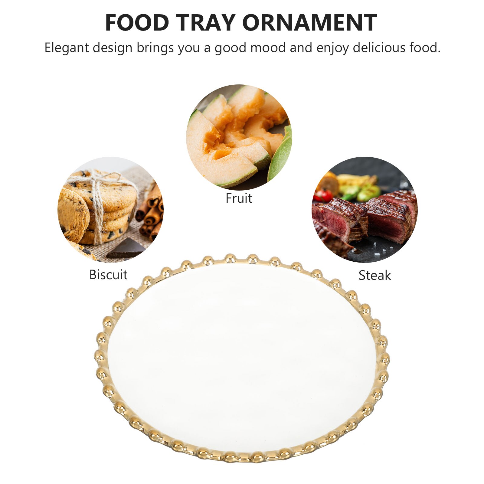 Ceramic Dinner Plate Nordic Style Breakfast Plate ... – Grandado