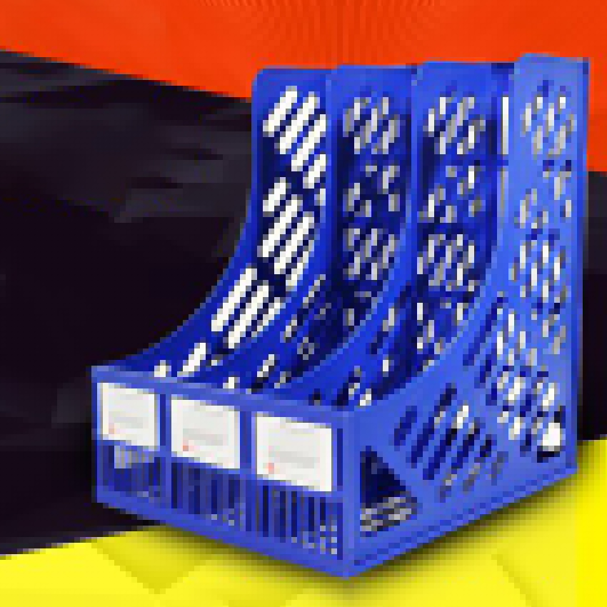 3 Sections Desktop File Tray Rack Paper Book Docum... – Grandado
