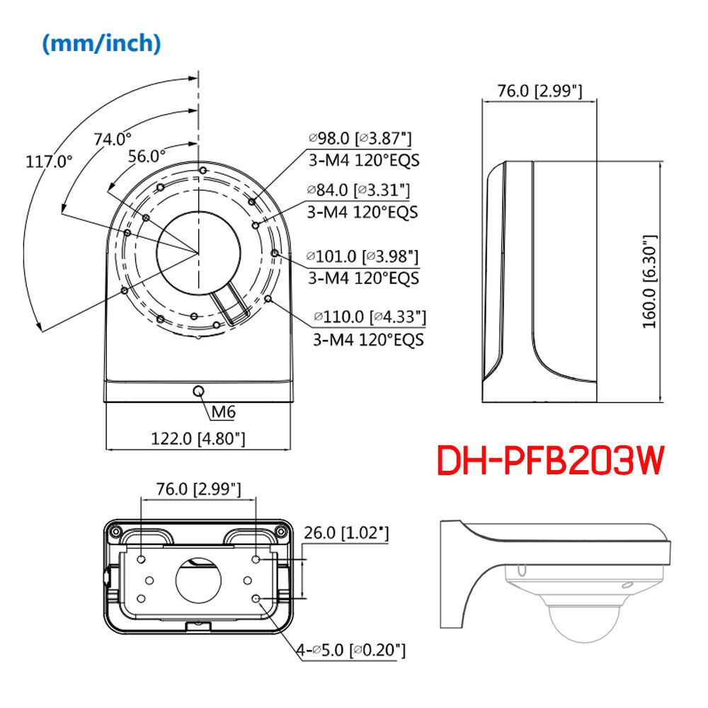 Original DH-PFB203W replace Wall Mount water-proof... – Vicedeal