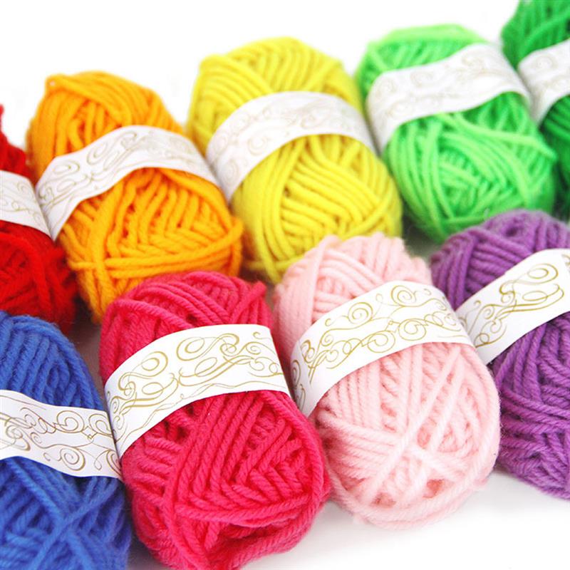 12 Pcs Kids Sewing Yarn DIY Knitting Crochet Yarns... – Grandado