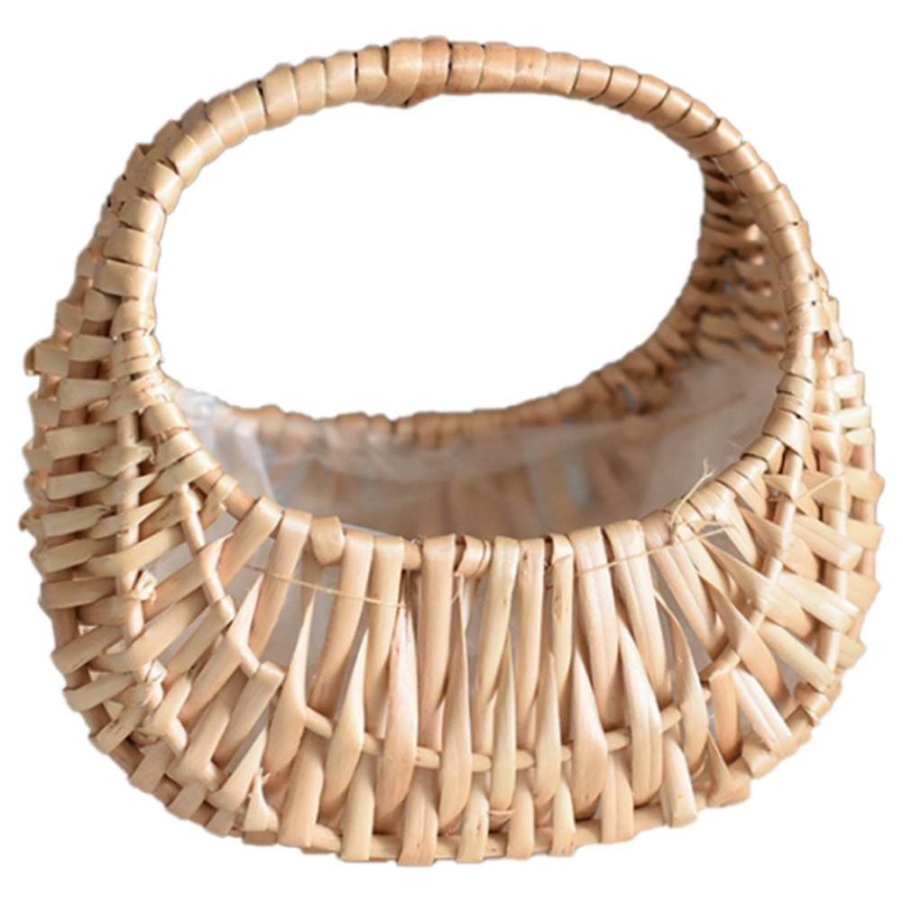 Hand-Held Flower Arrangement Basket Hand-Woven Flo... – Vicedeal