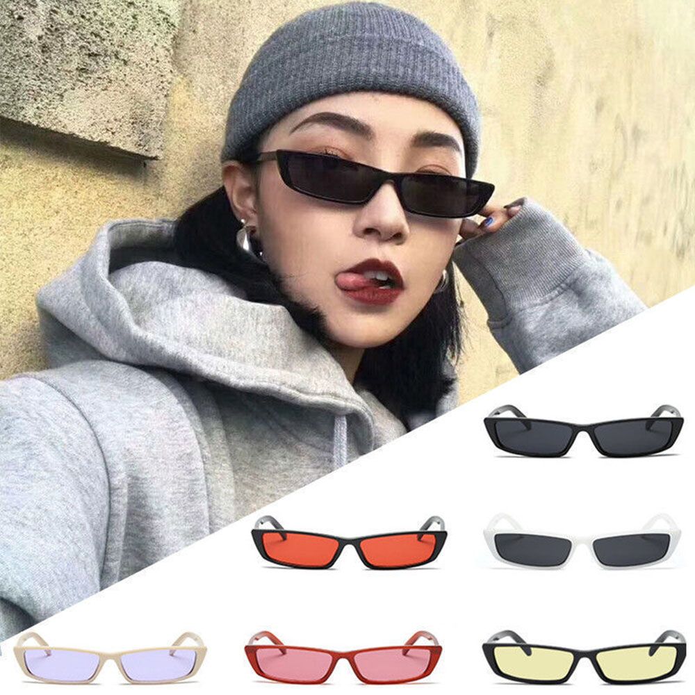 Women Vintage Small Frame Sunglasses Retro Rectang... – Vicedeal