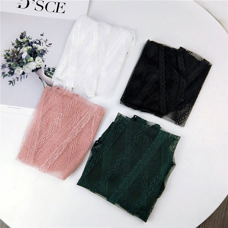 White Women Scarf Small Long Solid Color Wave Edge... – Grandado