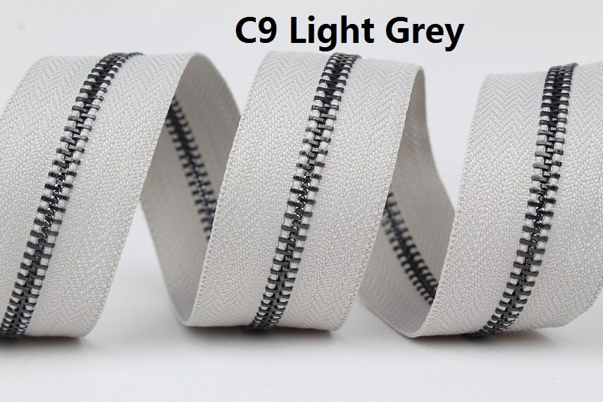 high grade 5# black metal zipper grey blue dark bl... – Grandado