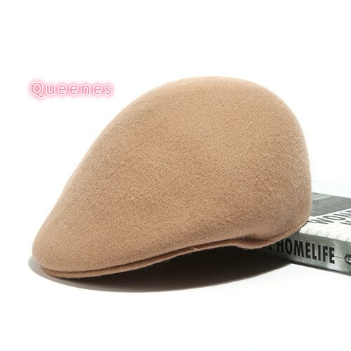 Spring Winter Artist Beret Cap Women Red Black Cam... – Grandado