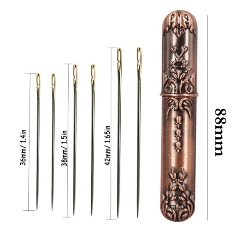 DIY Sewing Needles Holder Storage Tube Vintage Han... – Grandado