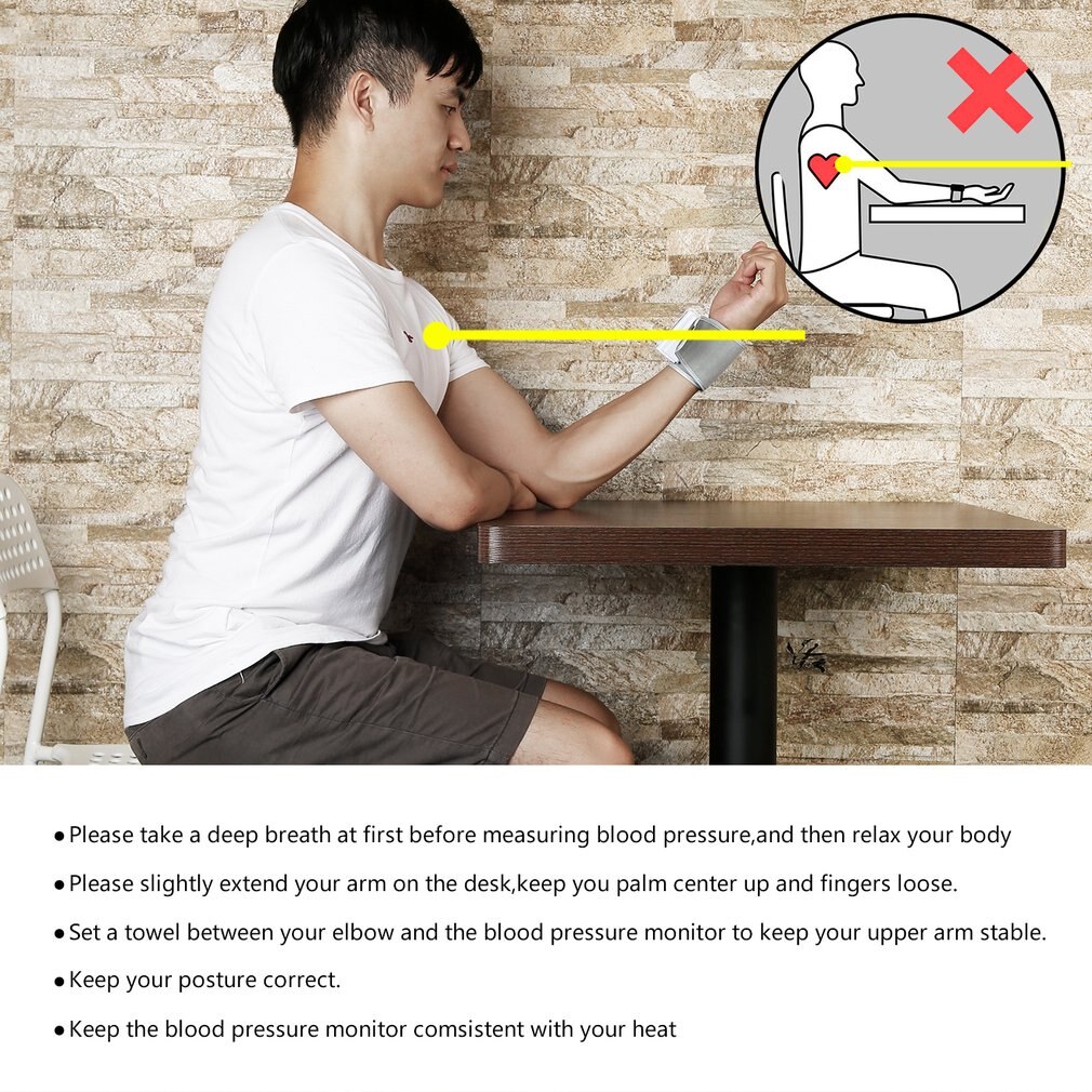Automatic Digital Arm Blood Pressure Monitor Sphyg... – Grandado
