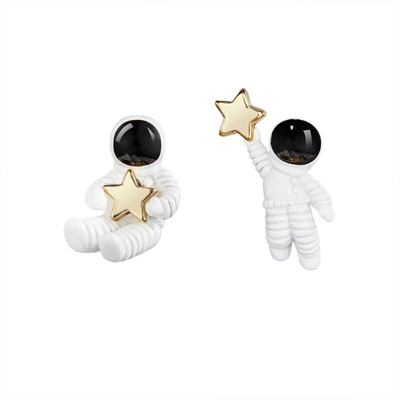 Cute Starry Sky Space Star Asymmetrical Astronaut ... – Vicedeal