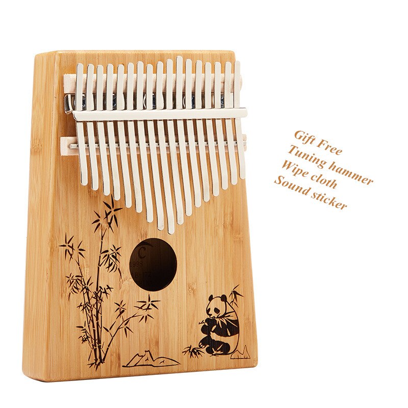 17 Key Kalimba Mahogany Thumb Piano Mbira Solid Wo... – Grandado