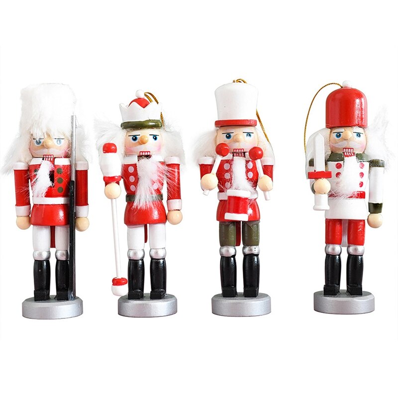 4 Stks/set 13Cm Notenkraker Marionet Soldaat Pop F... – Grandado