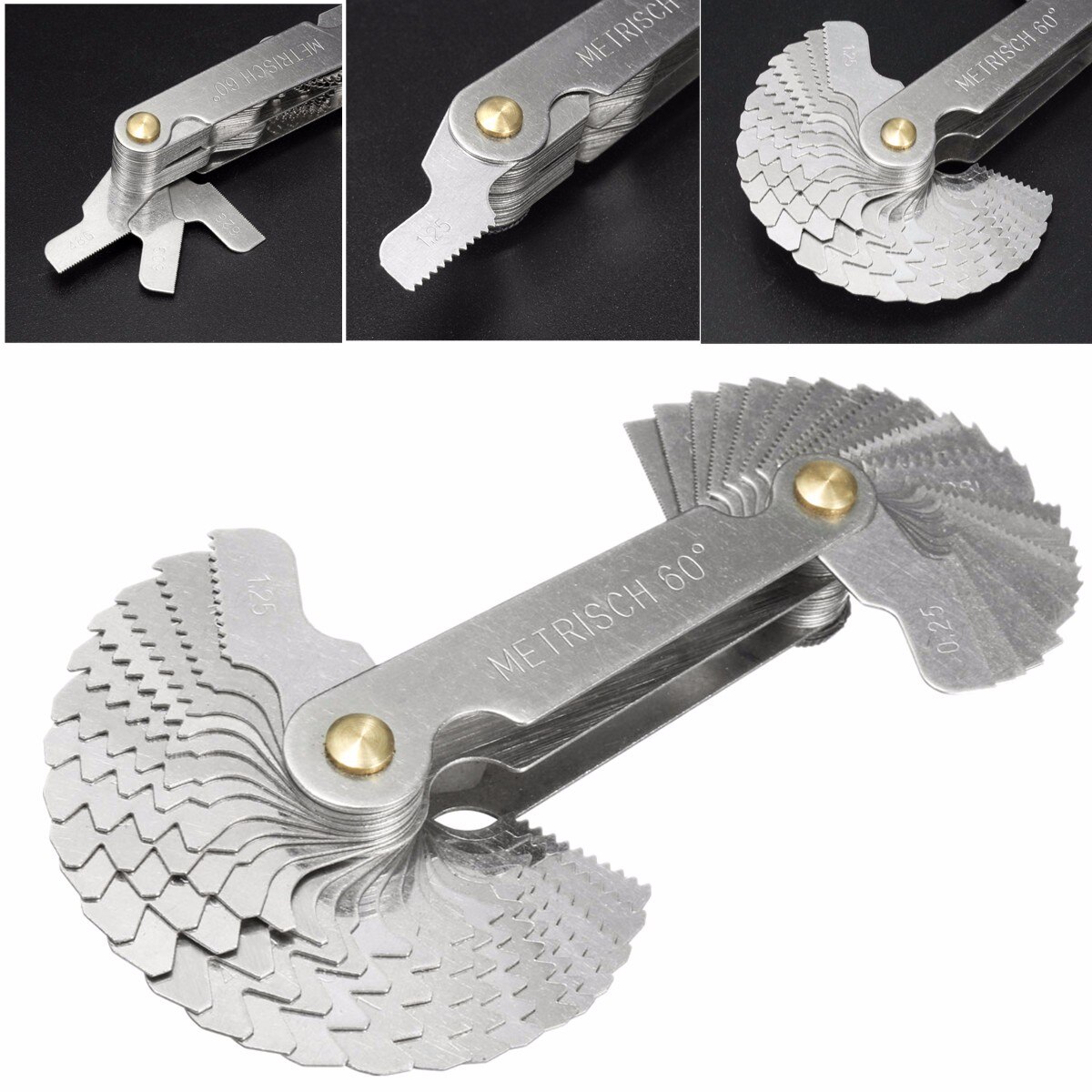 55/60 Degree Metric Inch Thread Plug Gauge 52 Blad... – Grandado