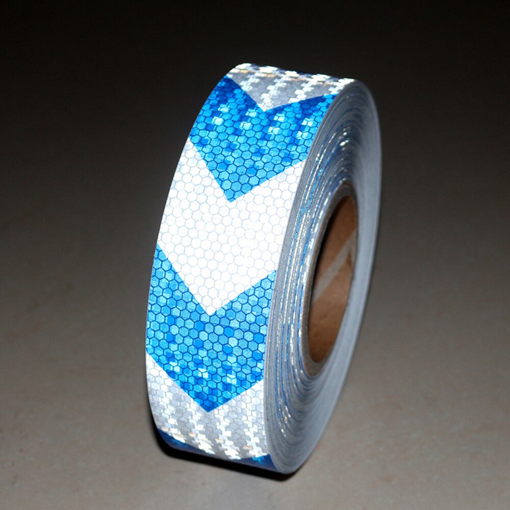 2"*164' white with blue arrows Reflective Warning ... – Vicedeal