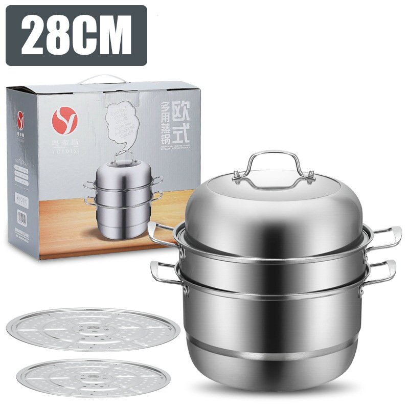 2/3 Tier Dampfer Verdickt Dampf Dampfenden Topf Ed... – Vicedeal