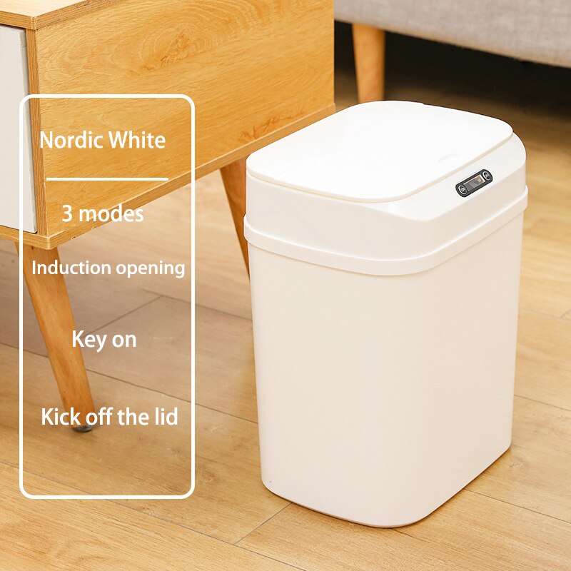 15L Smart Trash Can Bin Automatic Sensor Lid Elect... – Vicedeal