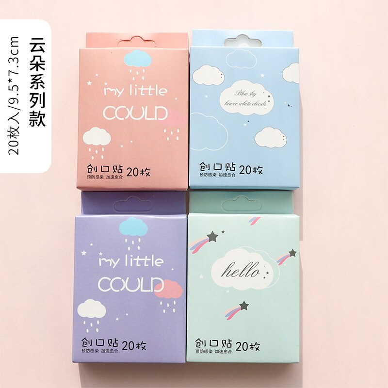 20Pcs/box Cute Cartoon Band Aid Adhesive Bandages ... – Grandado