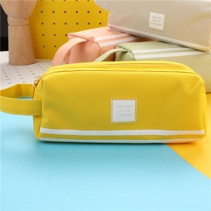 Grote Capaciteit Canvas Etui Dubbele School Etui B... – Grandado