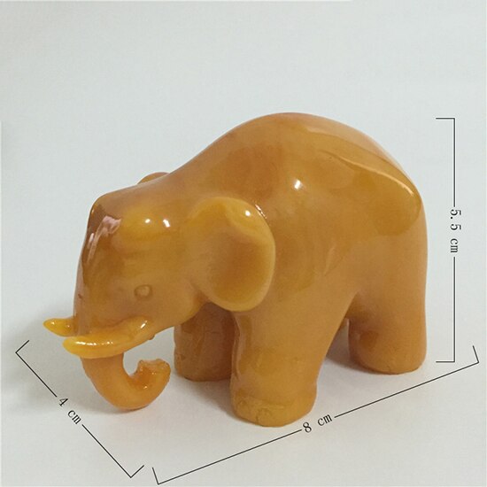 Man-made Jade Stone Ornament Craft Carving Elephan... – Grandado