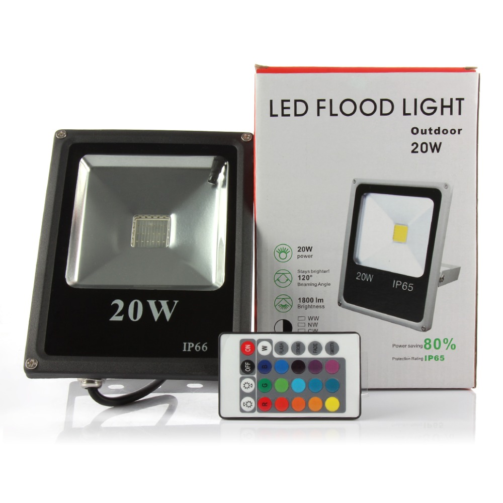 Led floodlights RGB 10W lighting 20W 30W 50W outdo... – Vicedeal