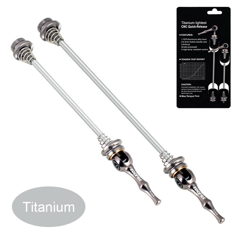1 Pair Bicycle Quick Release Rods Skewer Set Front... – Grandado