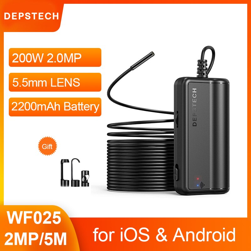 DEPSTECH Endoscope Camera 5.5mm 2.0MP 1080P 2200mA... – Vicedeal