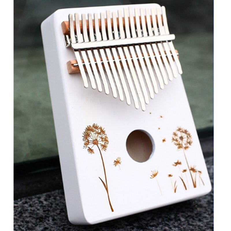 White Kalimba 17 key Piano High Pine Protable Musi... – Grandado