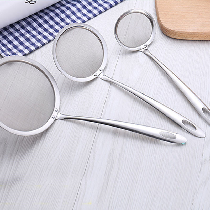 Drie Size Rvs Handheld Draad Fijne Mesh Olieaanzui... – Vicedeal