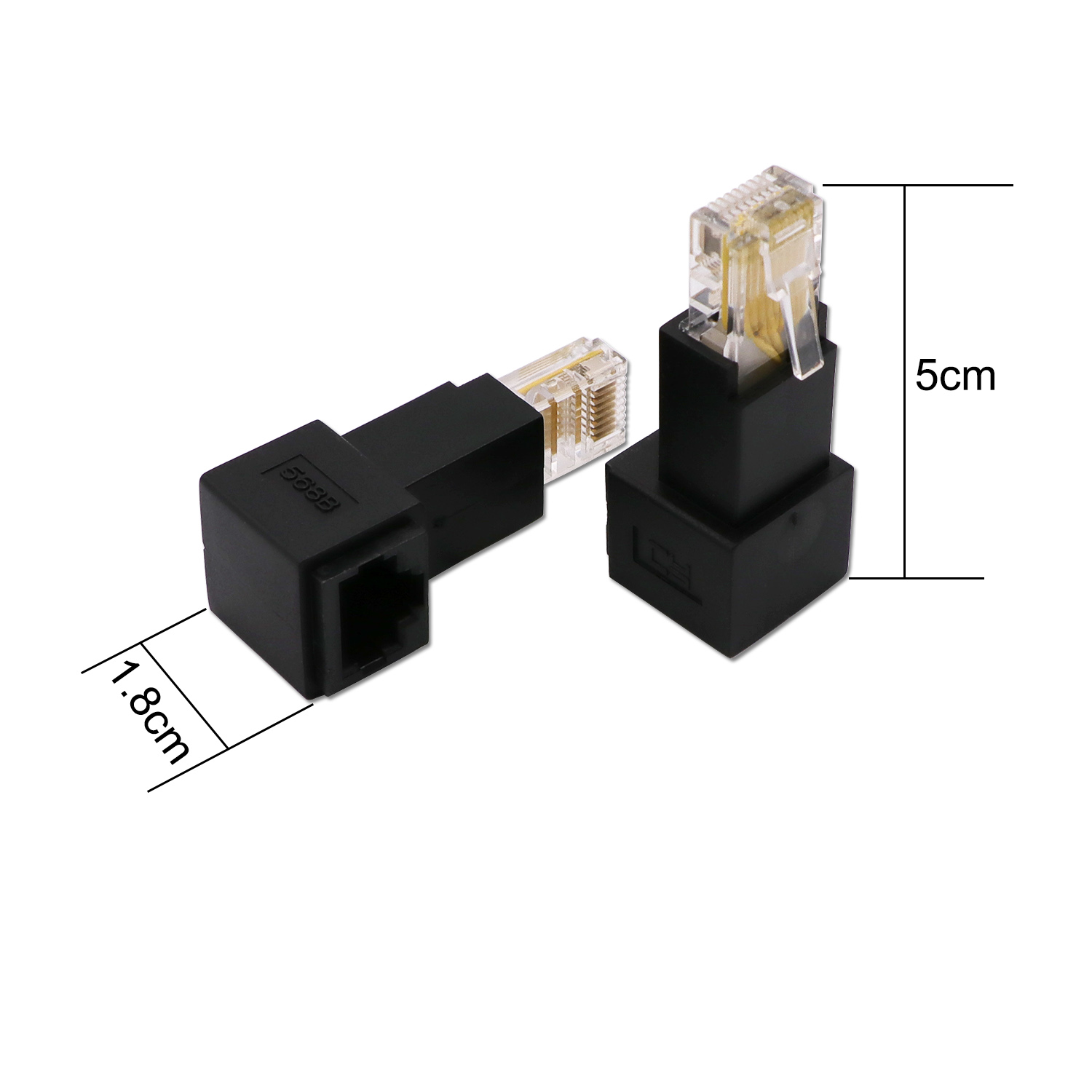 RJ45 90 Degree Extension Adapter 8P8C FTP STP UTP ... – Grandado