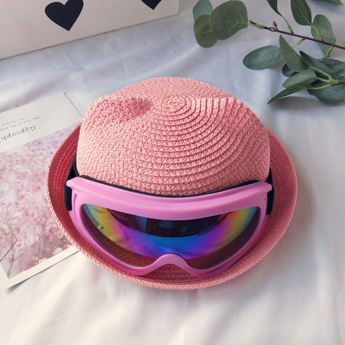 Leuke Kind Stro Hoeden Casual Panama Hoed met Bril... – Grandado