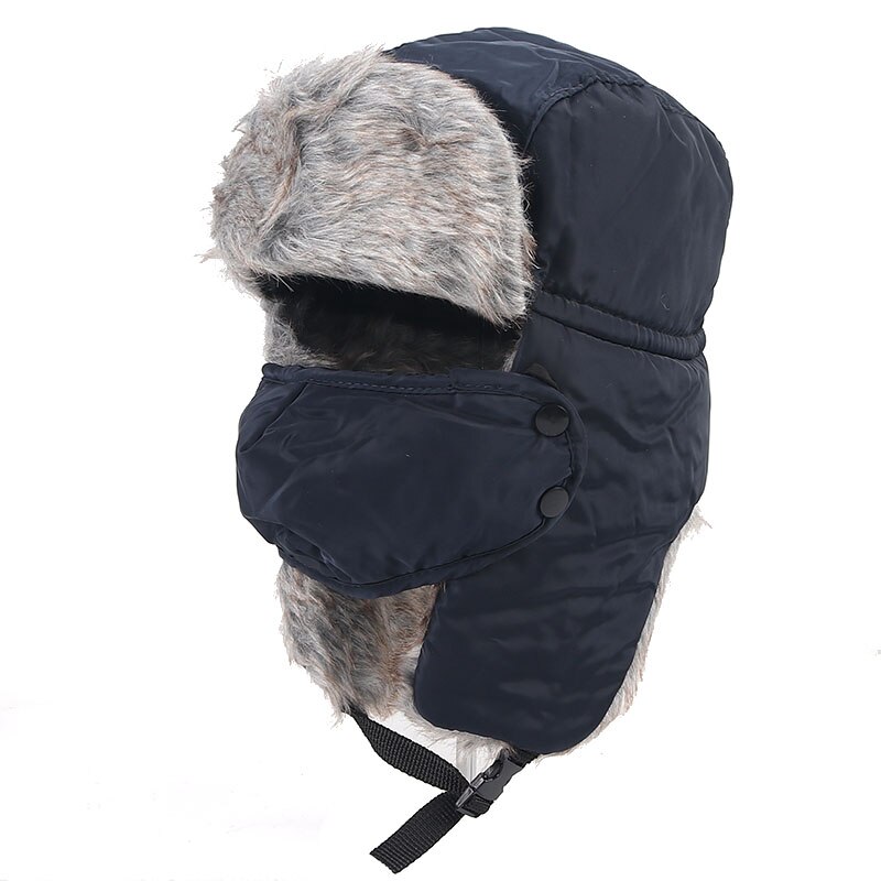 Unisex Bomber Hat Ushanka Winter Earflap Faux Fur ... – Vicedeal