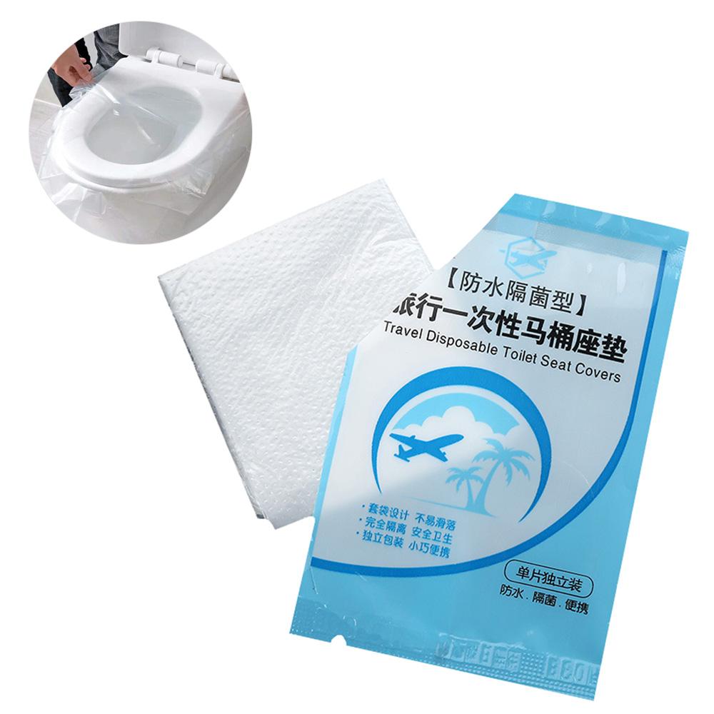 50 Pcs Waterproof Disposable Toilet Seat Cover Mat... – Grandado