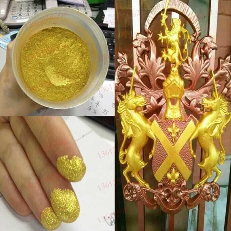 Gold Pigment Pearl Powder Acrylic Paint Dye Paint ... – Vicedeal